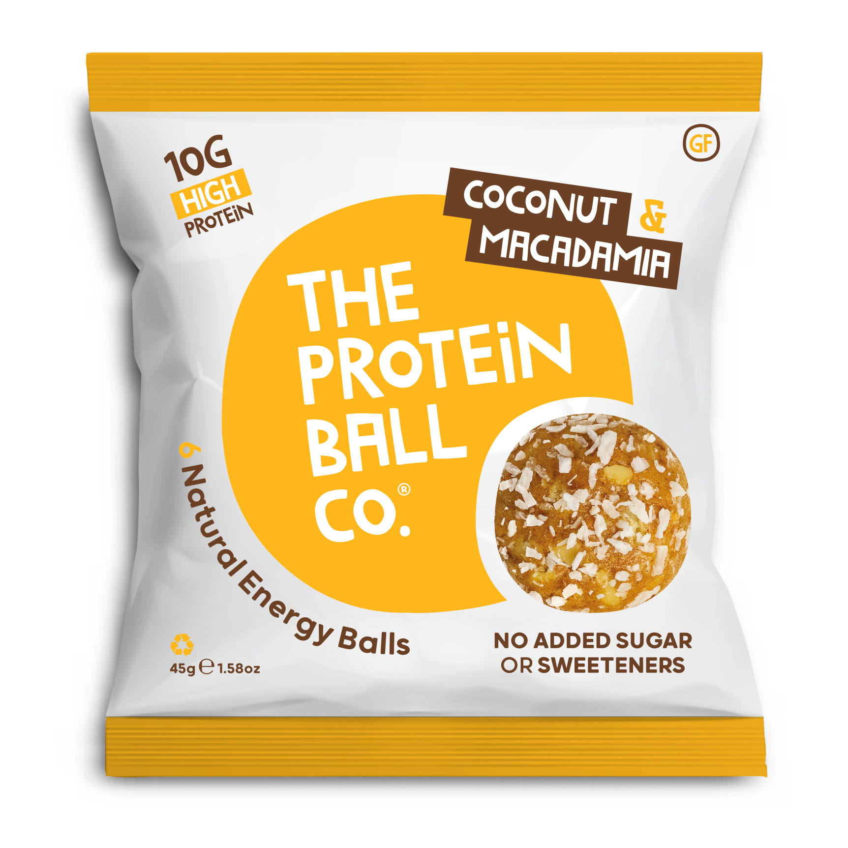 Coconut & Macadamia Protein Balls 10 x 45g – The Wellness Hub